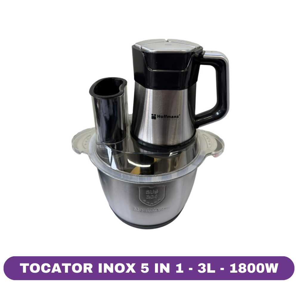 Tocator inox 5 in 1 Hoffmans HM-8859, 3L, 1800W – oferteMAG